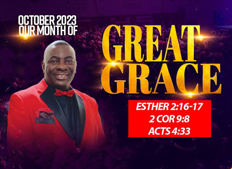 Our Month of GREAT GRACE - EDM