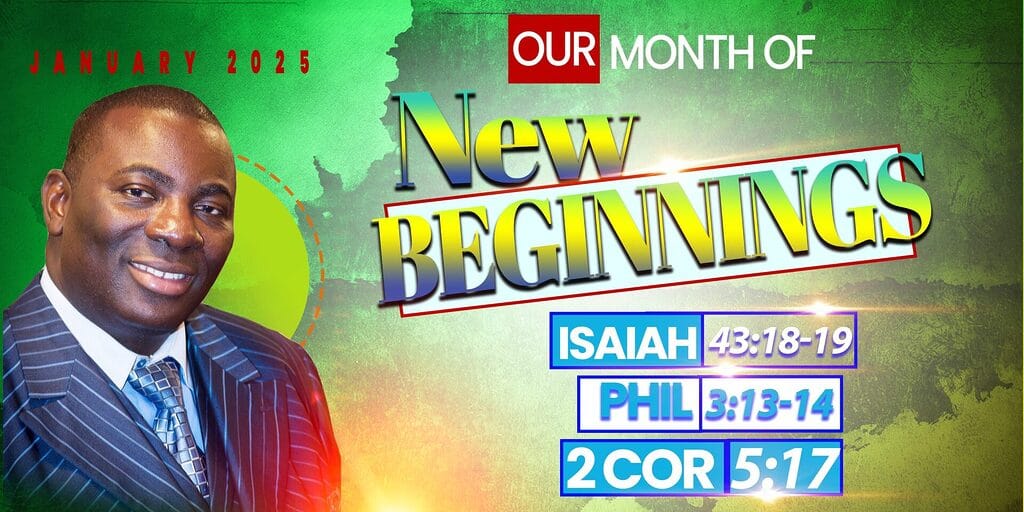 Our Month of NEW BEGINNINGS - EDM