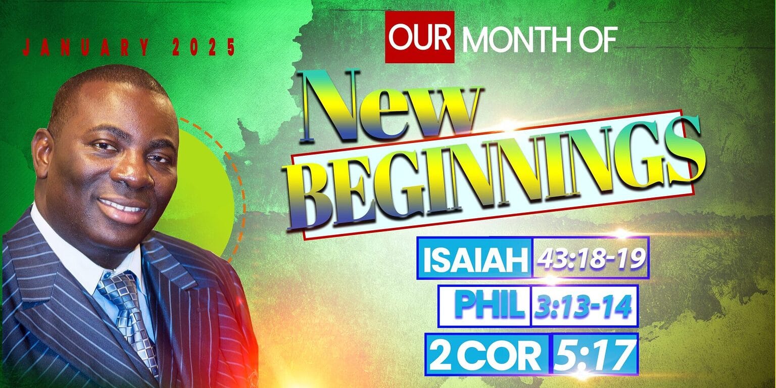Our Month of NEW BEGINNINGS - EDM